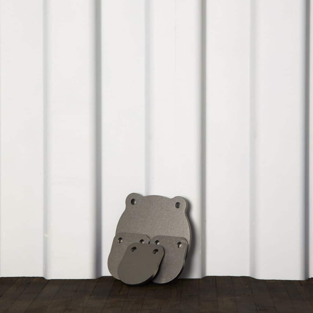 1/2" AR500 Steel Gong Target - Silhouette | Shoot Steel