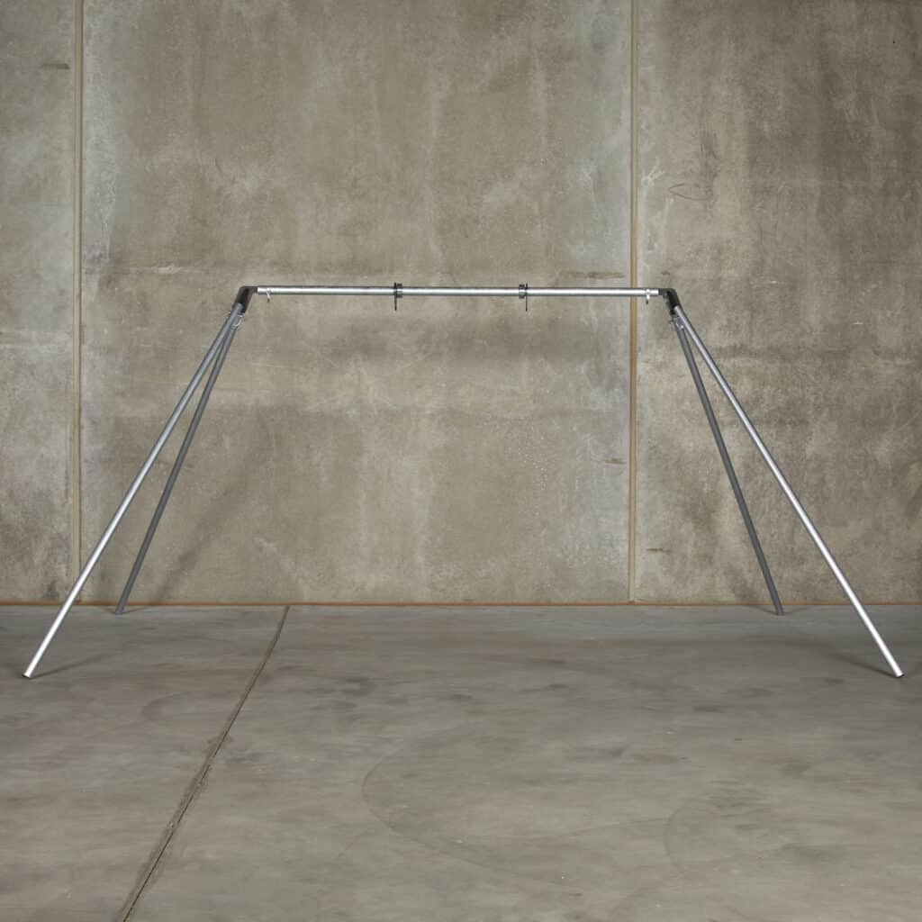 60"x 60" Complete Rigid Conduit Gong Stand | Shoot Steel